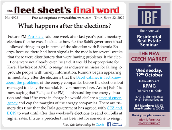 What happens after the elections? | FSFinalWord.com